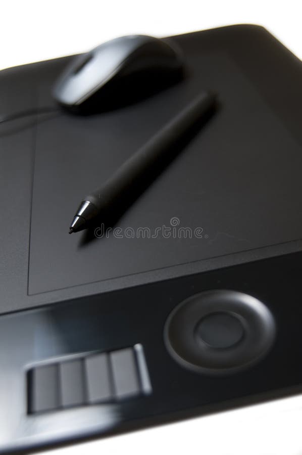 Tablet pen and mouse stock image. Image of touch, equipment - 12406305