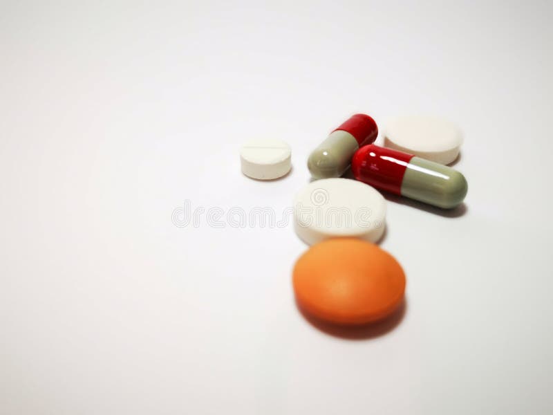 Closeup with Tablets Medicine from Pharmacy. Stock Photo - Image of ...