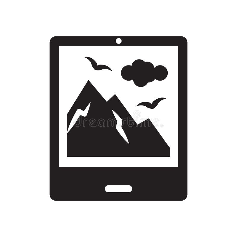 Graphic Tablet Icon Vector Sign and Symbol Isolated on White Background ...