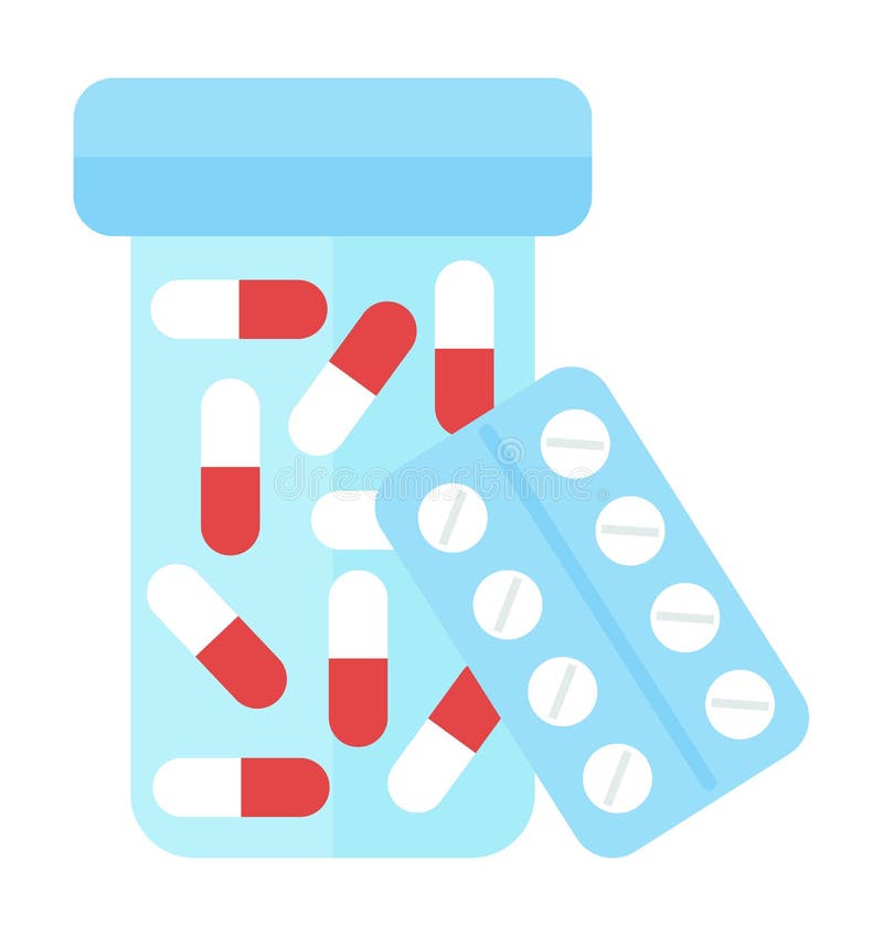 Tablet Pills Vector Illustration Stock Vector Illustration Of