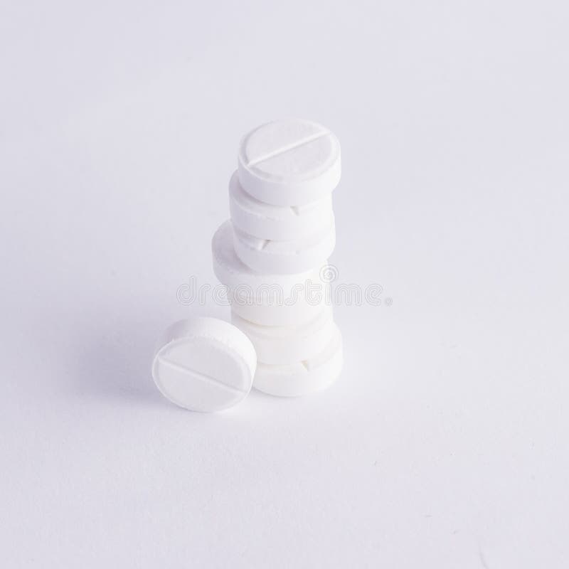 Tablet Pinnacle of White Pieces Pyramid Stock Photo - Image of ...