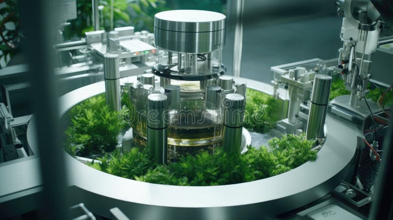 A Tablet Press Machine in Action, Producing Herbal Supplements ...