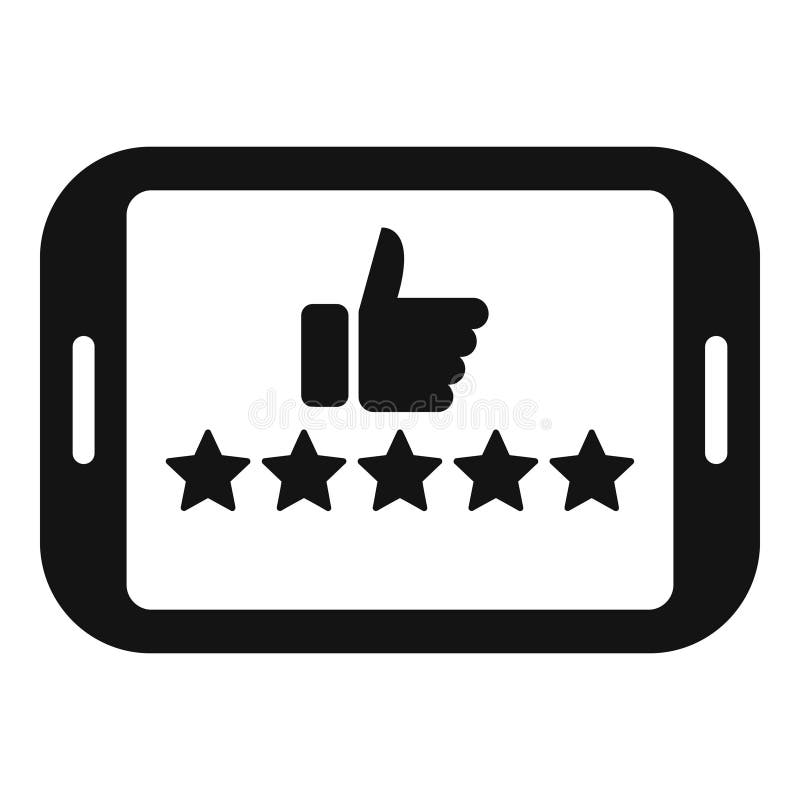 Tablet Ranking Icon Simple Vector. Medal Award Stock Vector ...