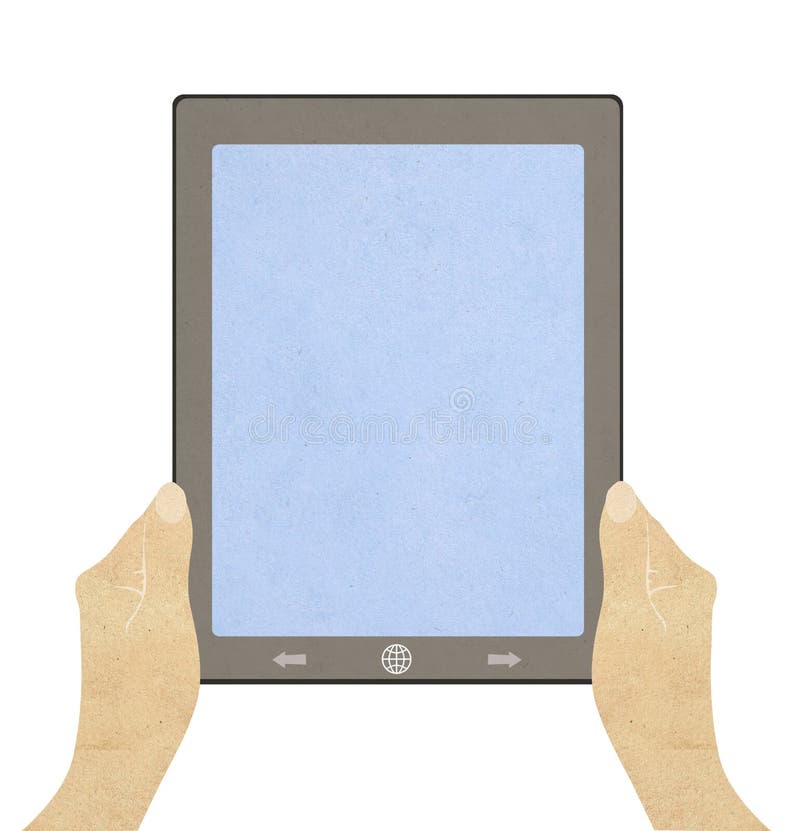Tablet paper craft stick stock image. Image of modern - 23213647