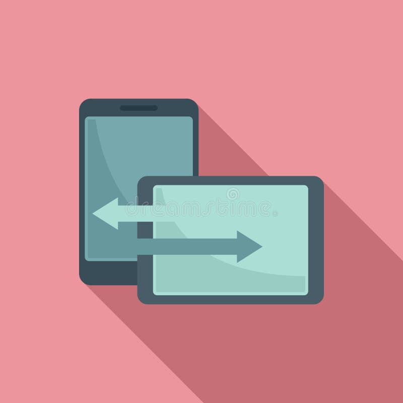 Tablet Remote Control Icon, Flat Style Stock Vector - Illustration of ...