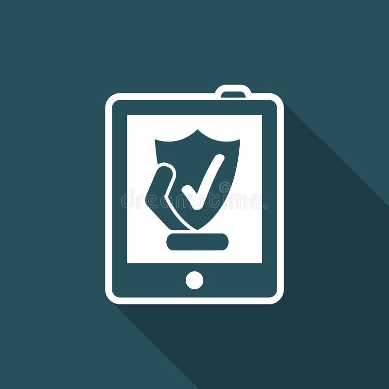 Tablet safety stock vector. Illustration of emblem, restricted - 118517539