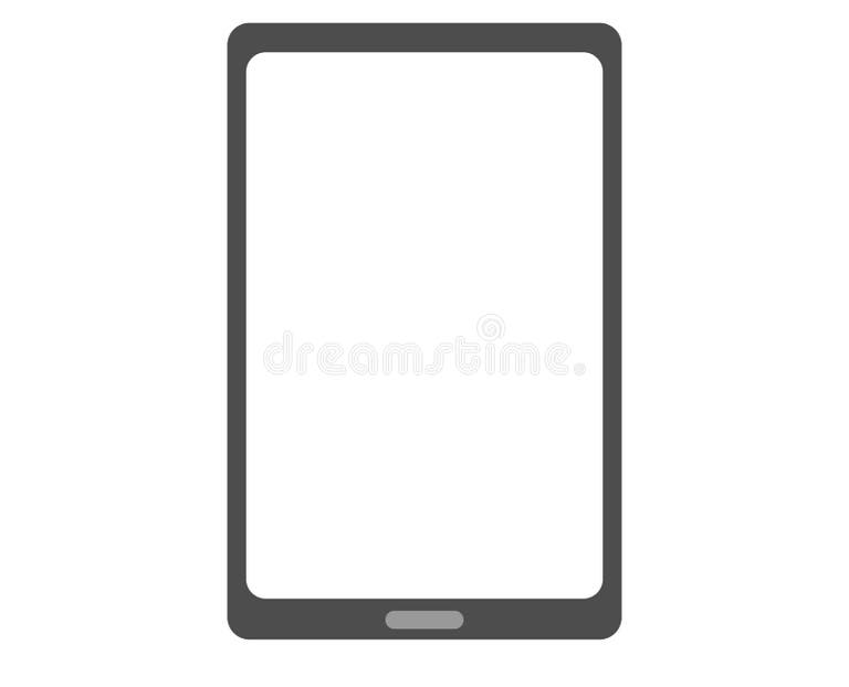 Tablet Screen Blank, Artistic Vector Illustration Stock Vector ...