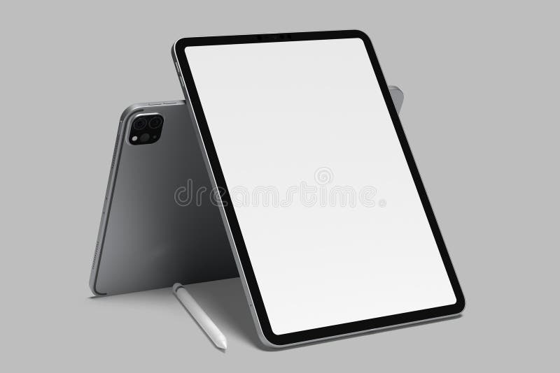 Tablet Screen Blank Mockup Design Modern Stock Photo - Image of ...