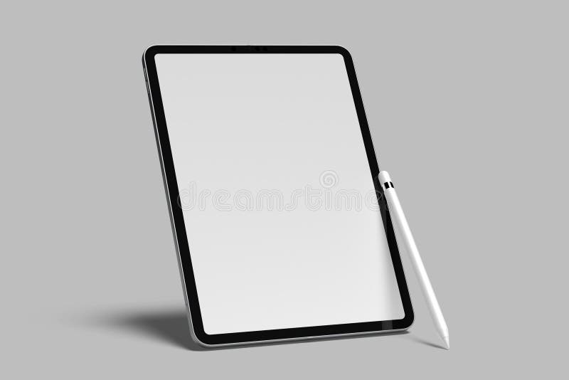 Tablet Screen Blank Mockup Design Modern Your Design Here Stock Image ...