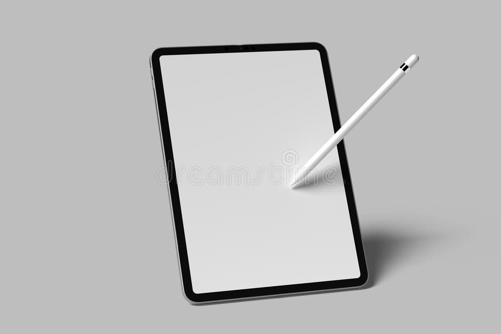 Tablet Screen Blank Mockup Design Modern Your Design Here Stock ...