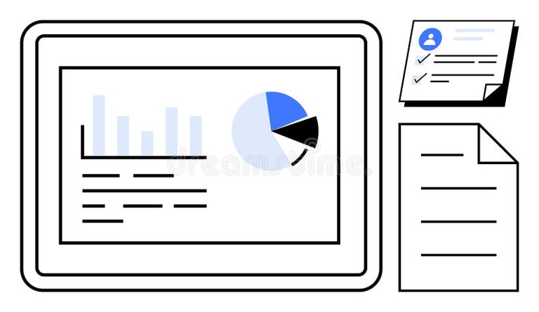 Chart Document Sheet Stock Illustrations – 5,653 Chart Document Sheet ...