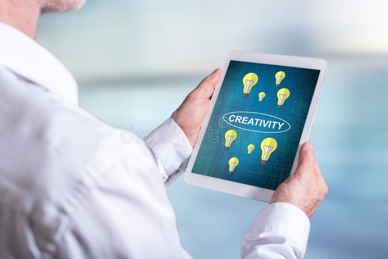 Creativity Concept on a Tablet Stock Photo - Image of knowledge, power ...