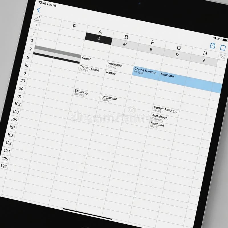 Spreadsheet Headers Stock Illustrations – 40 Spreadsheet Headers Stock ...
