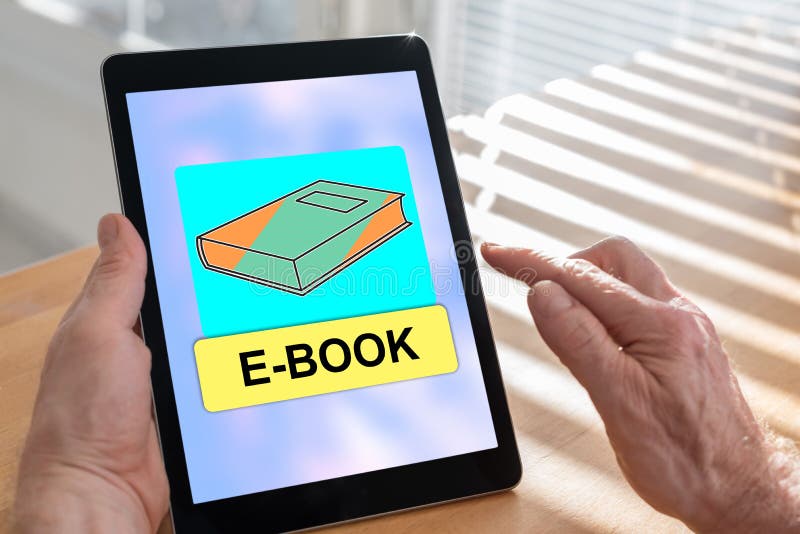 E-book Concept on a Laptop Screen Stock Photo - Image of elearning ...