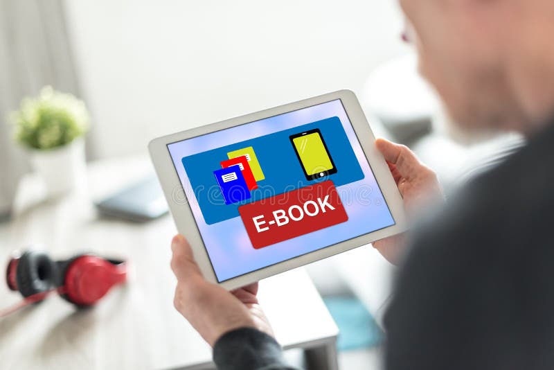 E-book Concept on a Laptop Screen Stock Photo - Image of elearning ...