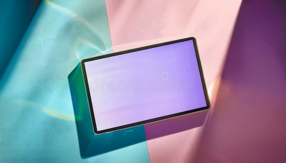 Tablet Screen Displaying E-commerce Product Page, Realistic Shadows, 3D ...