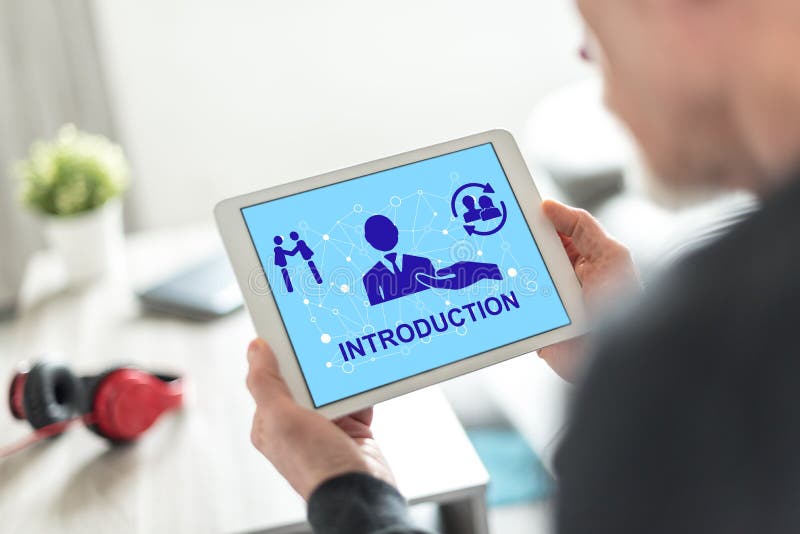 Introduction Concept on a Tablet Stock Photo - Image of introduction ...