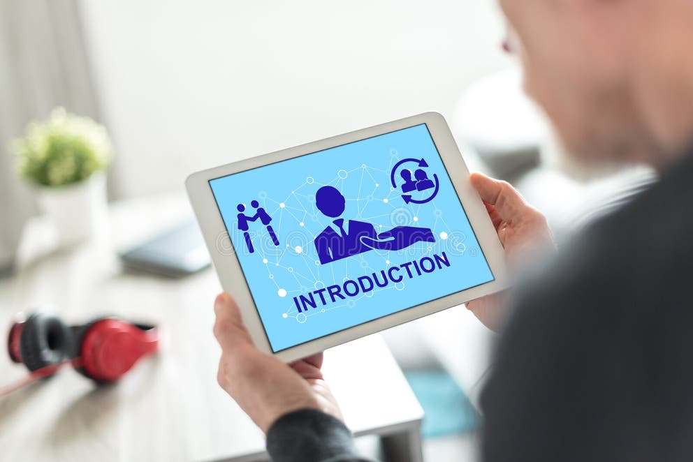 Introduction Concept on a Tablet Stock Photo - Image of introduction ...