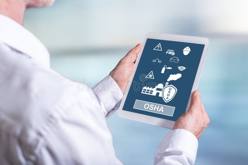 Osha concept on a tablet stock image. Image of manufacture - 248034541