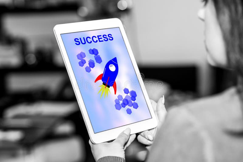 Success Concept on a Tablet Stock Image - Image of tablet, career ...