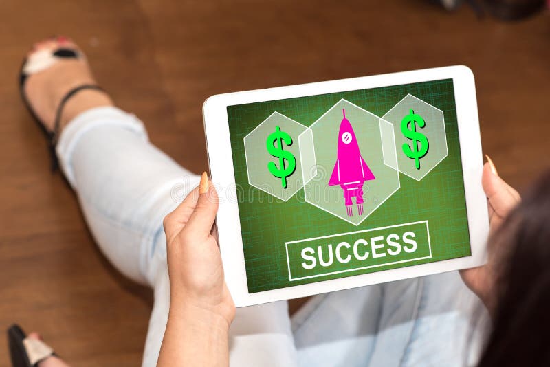 Success Concept on a Tablet Stock Image - Image of start, concept ...