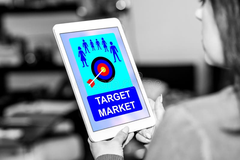 Target Market Concept on a Tablet Stock Photo - Image of marketing ...