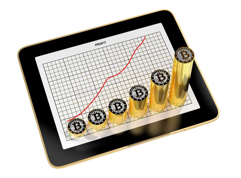 Golden Bitcoins - One Golden Dollar Coin Stock Illustration ...