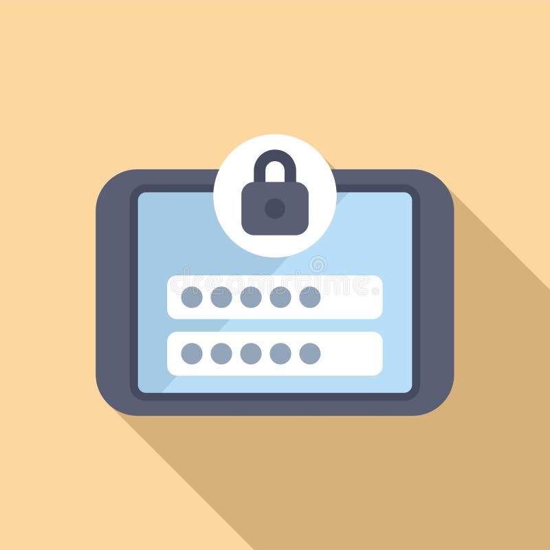 Tablet Showing Login Form with Password Being Entered Securely Stock ...