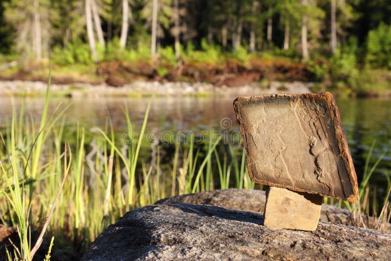 The tablet of stone stock image. Image of stone, flowing - 14786143