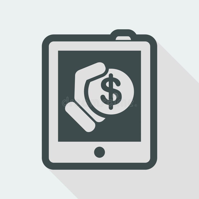 Tablet store icon stock vector. Illustration of concept - 117821157