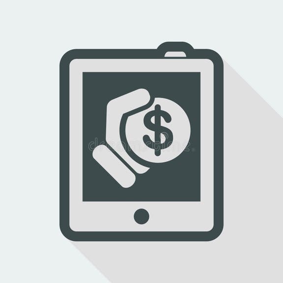 Tablet store icon stock vector. Illustration of concept - 117821157