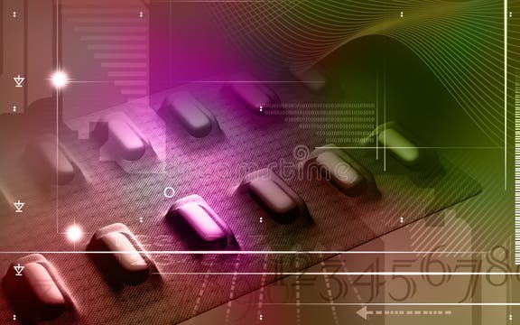 Tablet stripe stock illustration. Illustration of illness - 7985627