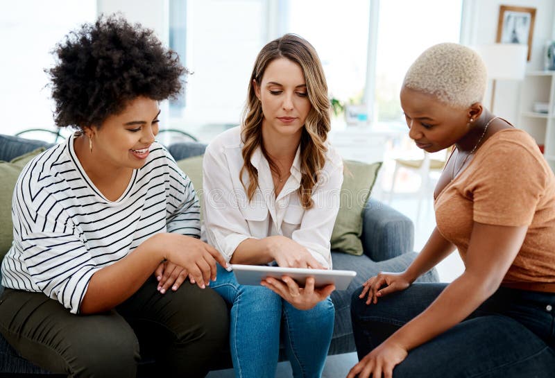 Tablet, Talking and Women in Creative Meeting for Solution ...