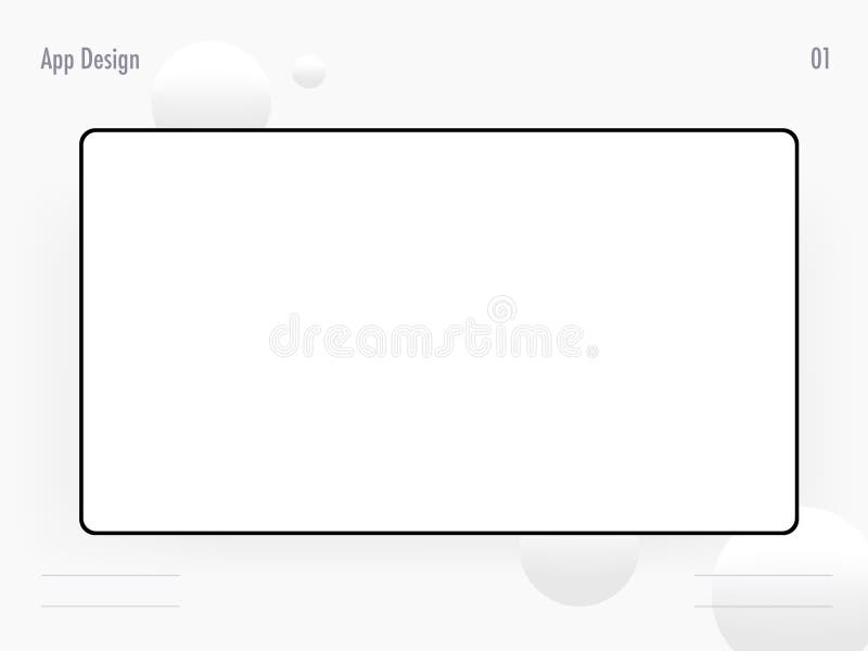 Tablet Template Wireframe Mockup for App Design Stock Vector ...