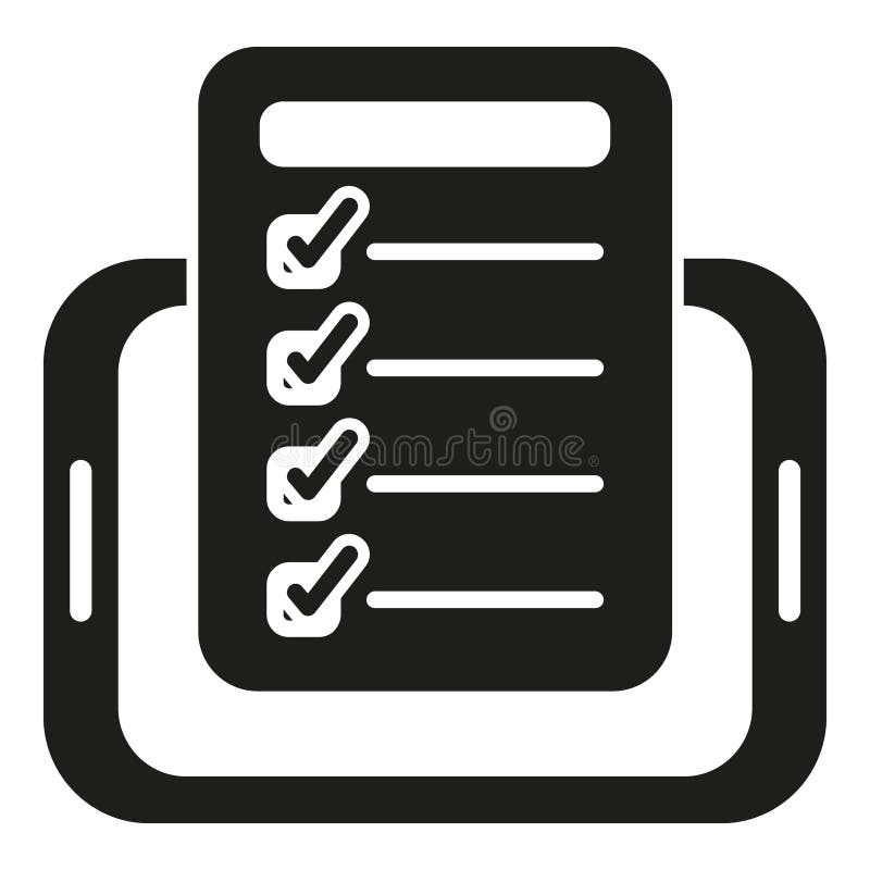 Tablet Test Result Icon Simple Vector. Medical Lab Stock Illustration ...