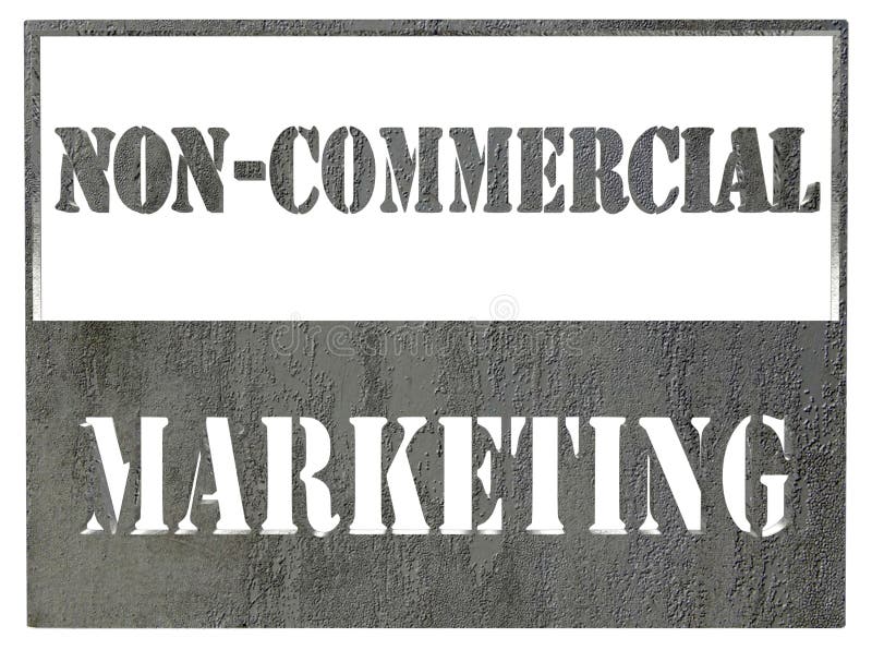 A Tablet with the Text of a Non-commercial Marketing on a White ...