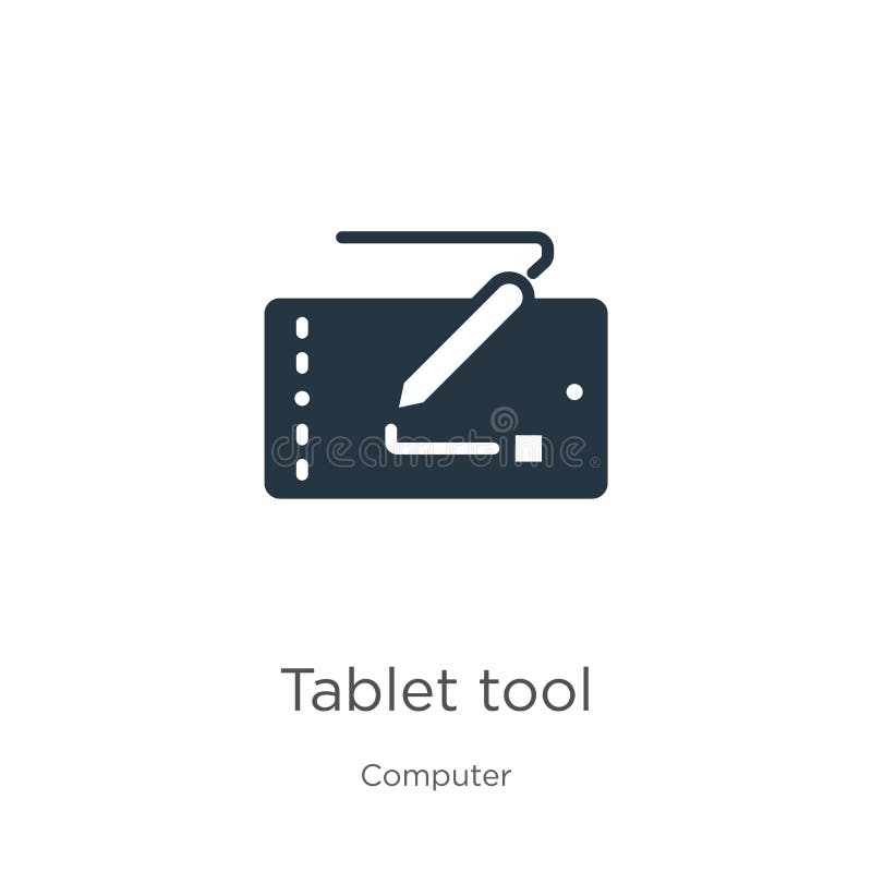 Tablet Tool Icon Vector. Trendy Flat Tablet Tool Icon from Computer ...