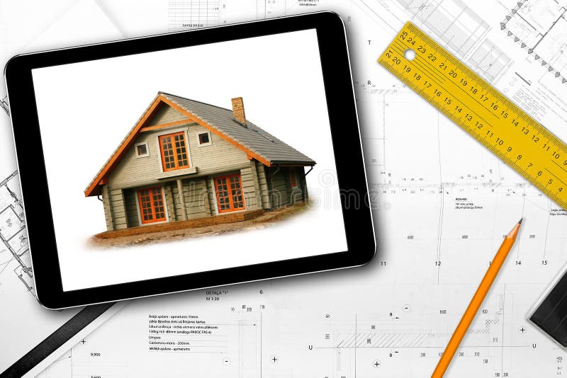 Architect Drawing Tablet Stock Illustrations – 671 Architect Drawing ...