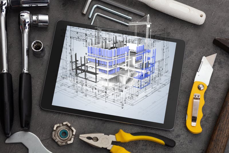 3d House House Plan Tools Stock Photos - Free & Royalty-Free Stock ...