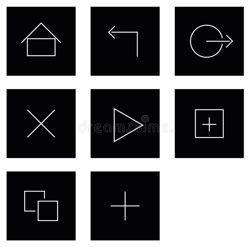 Tablet Touch Icons stock vector. Illustration of point - 86198031