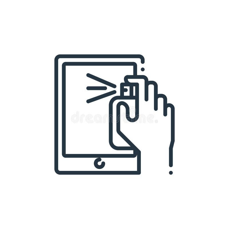 Tablet Vector Icon. Tablet Editable Stroke. Tablet Linear Symbol for ...