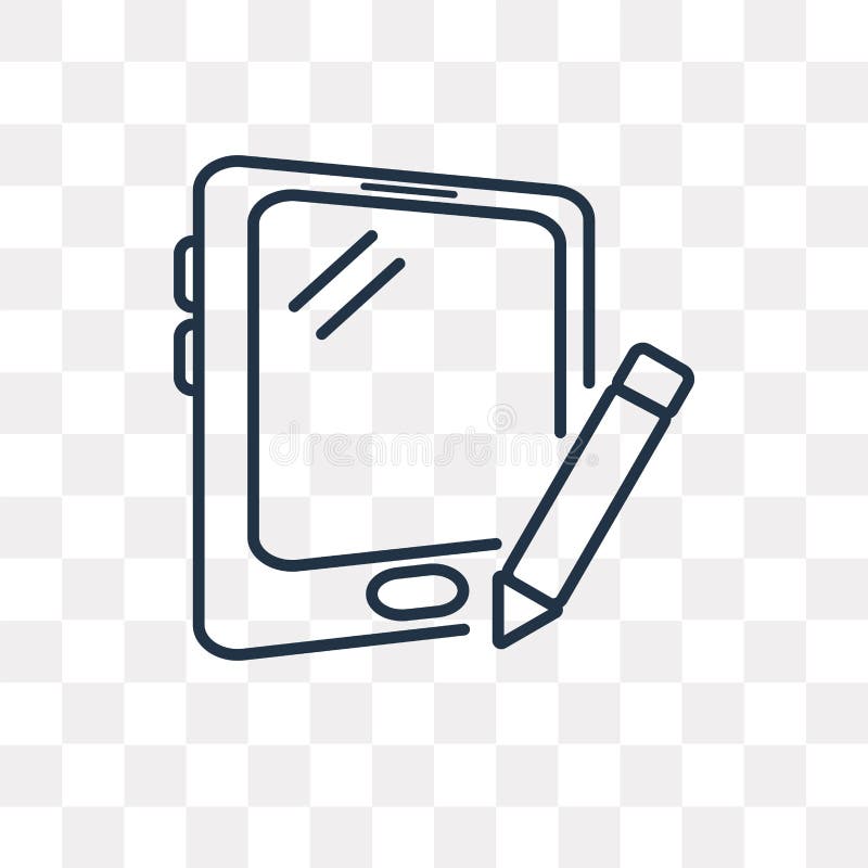 Devices Vector Icon Isolated on Transparent Background, Linear D Stock ...