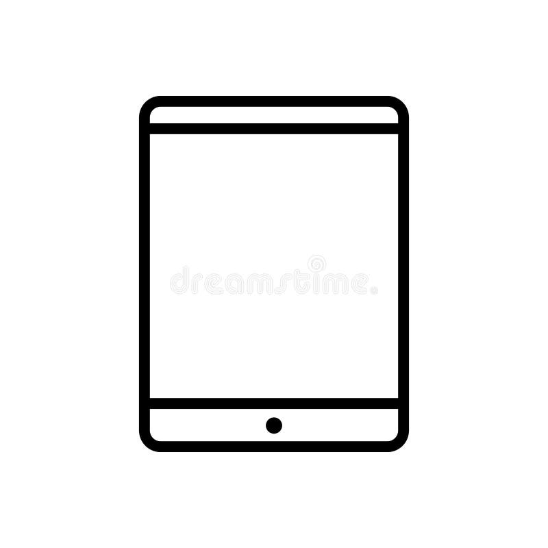 Tablet Vector Icon. PDA Display Sign for Design, Website, Mobile App ...
