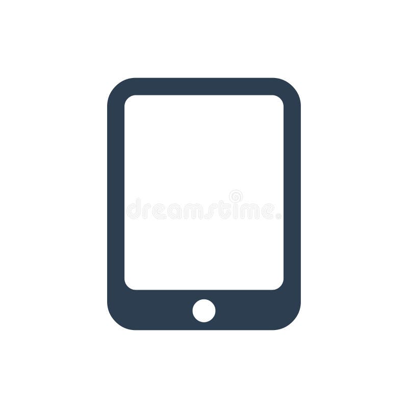 Tablet Vector Icon stock vector. Illustration of symbol - 128918515