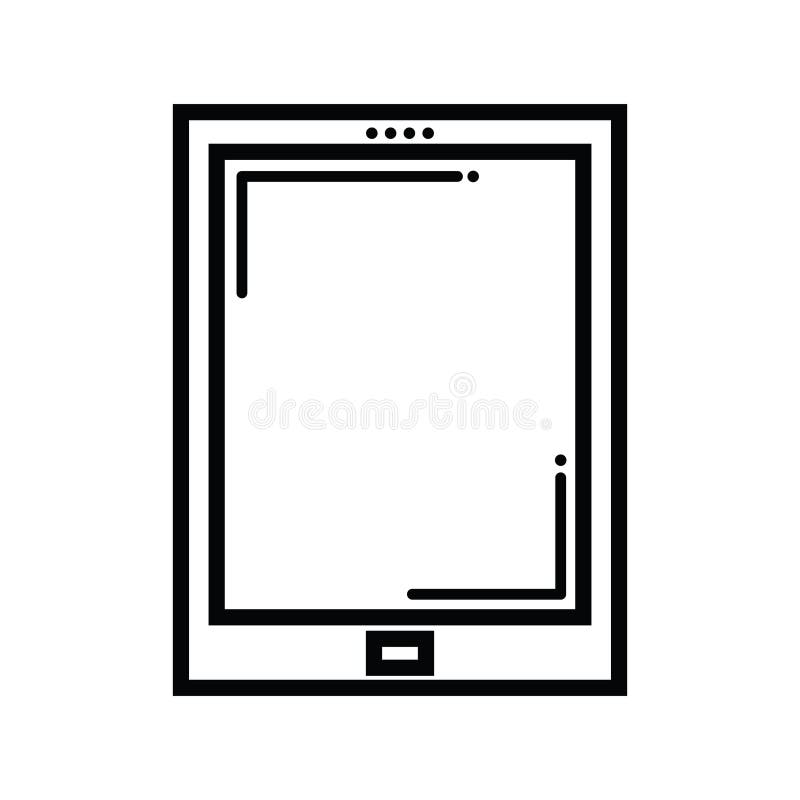 Tablet. Vector Illustration Decorative Design Stock Illustration ...