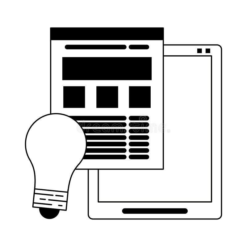 Light Symbols, Ideas, Creative Thinking. Stock Vector - Illustration of ...