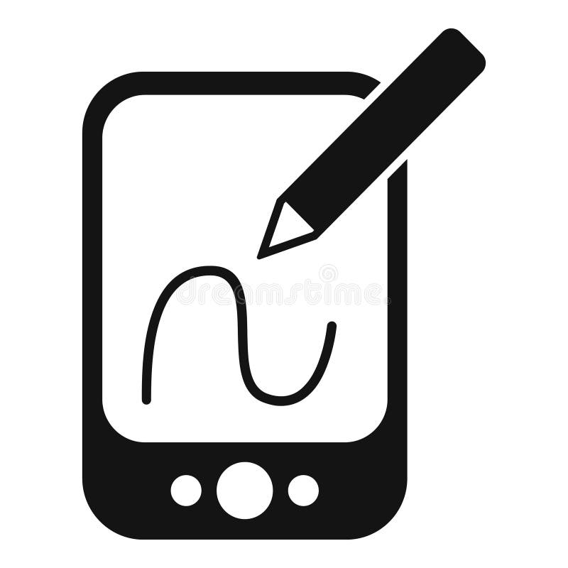 Tablet Writing Notes Icon Simple Vector. Coping Skills Stock Vector ...