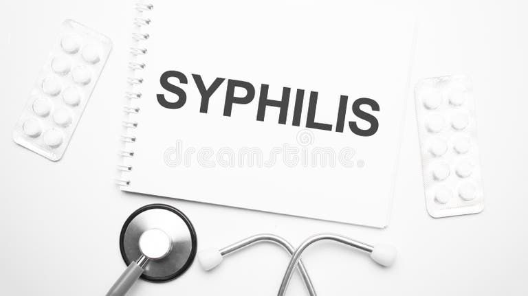 On the Tablet for Writing the Text Syphilis, Next To the Stethoscope ...