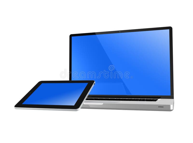 Computer, Laptop, Mobile Phone and Digital Tablet Pc Stock Illustration ...