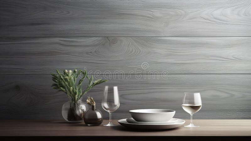 Tabletop gray wood texture stock illustration. Illustration of dining ...